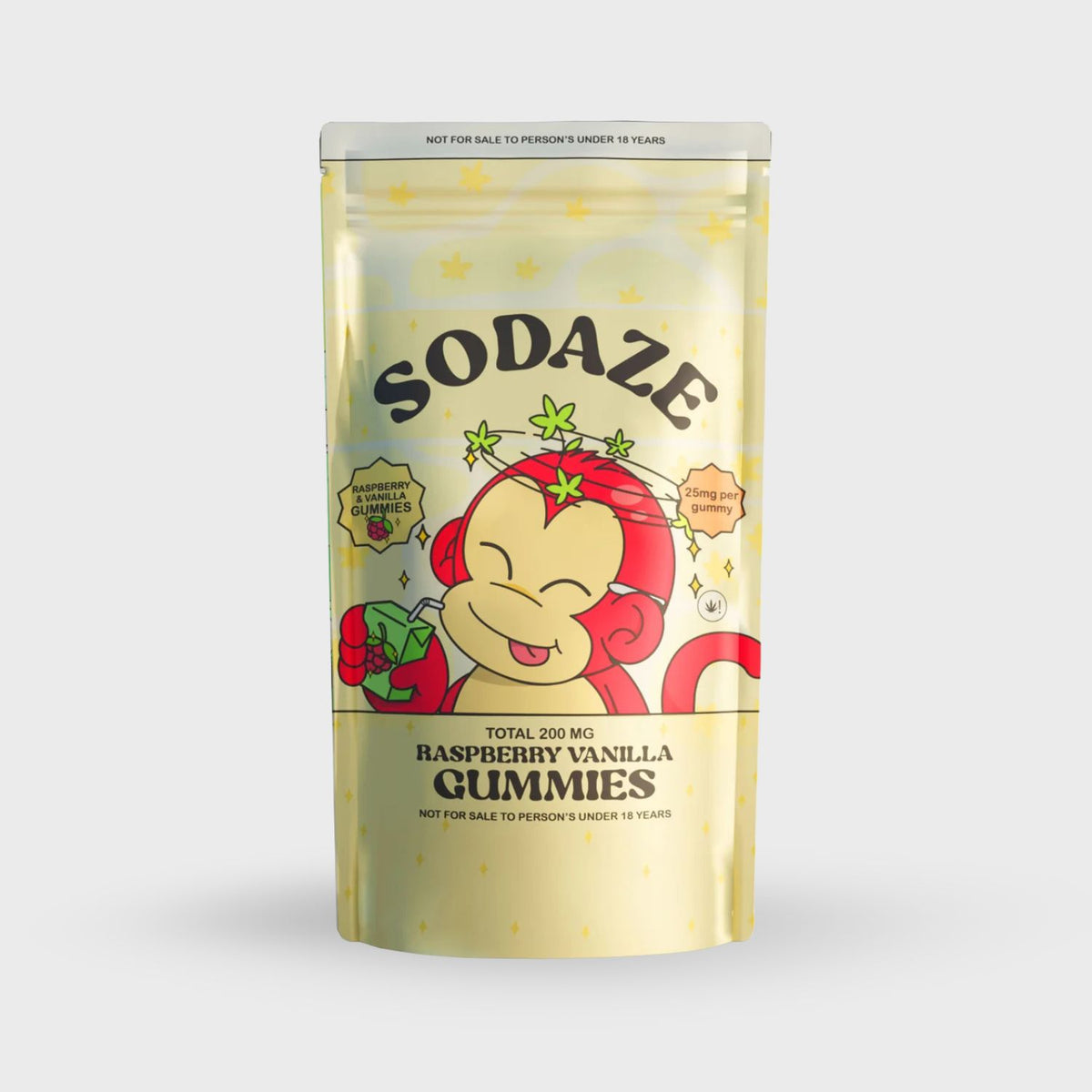 THC Sodaze Raspberry Vanilla Gummies 25mg | Happy420 South Africa ...